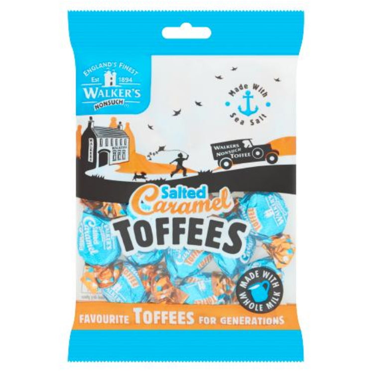 Walker's Salted Caramel Toffees Bag – Tom's Confectionery Warehouse