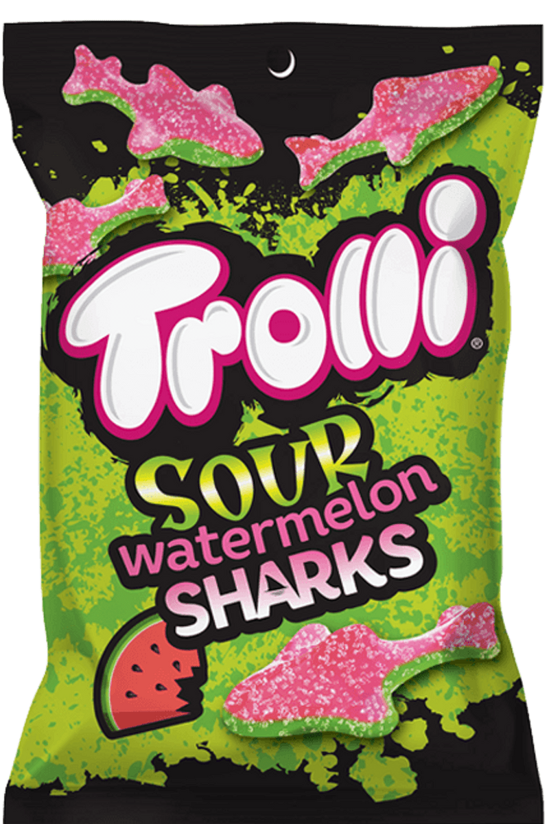Trolli Value Peg Watermelon Sharks 120g – Tom's Confectionery Warehouse