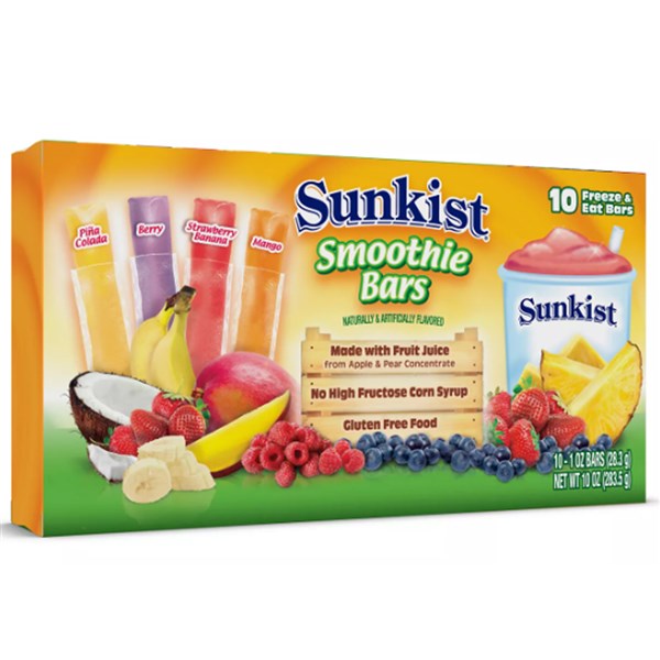 Sunkist Assorted Smoothie Freeze Pops 283.5g – Tom's Confectionery ...