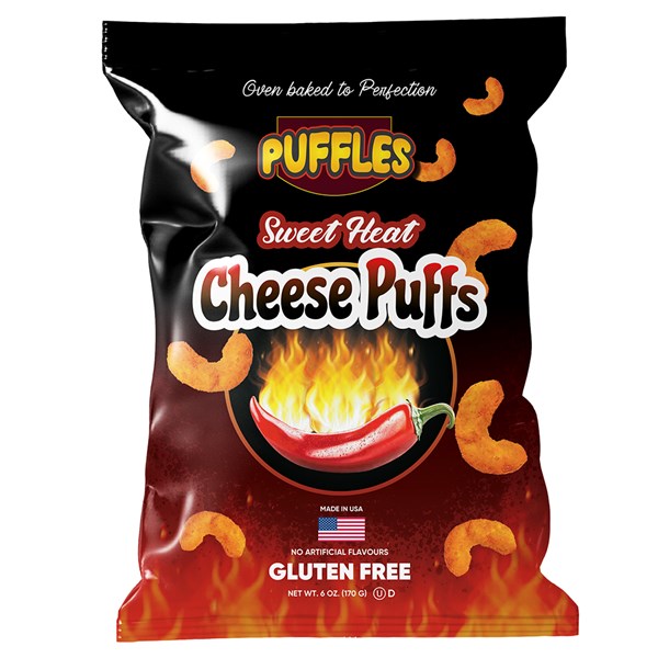 Puffles Sweet Heat Cheese Puffs - 170g – Tom's Confectionery Warehouse