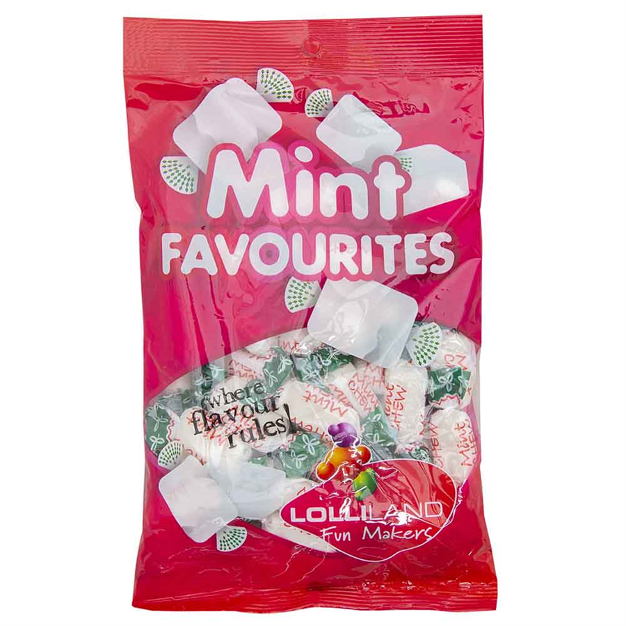 Lolliland Mint Favourites 160g – Tom's Confectionery Warehouse