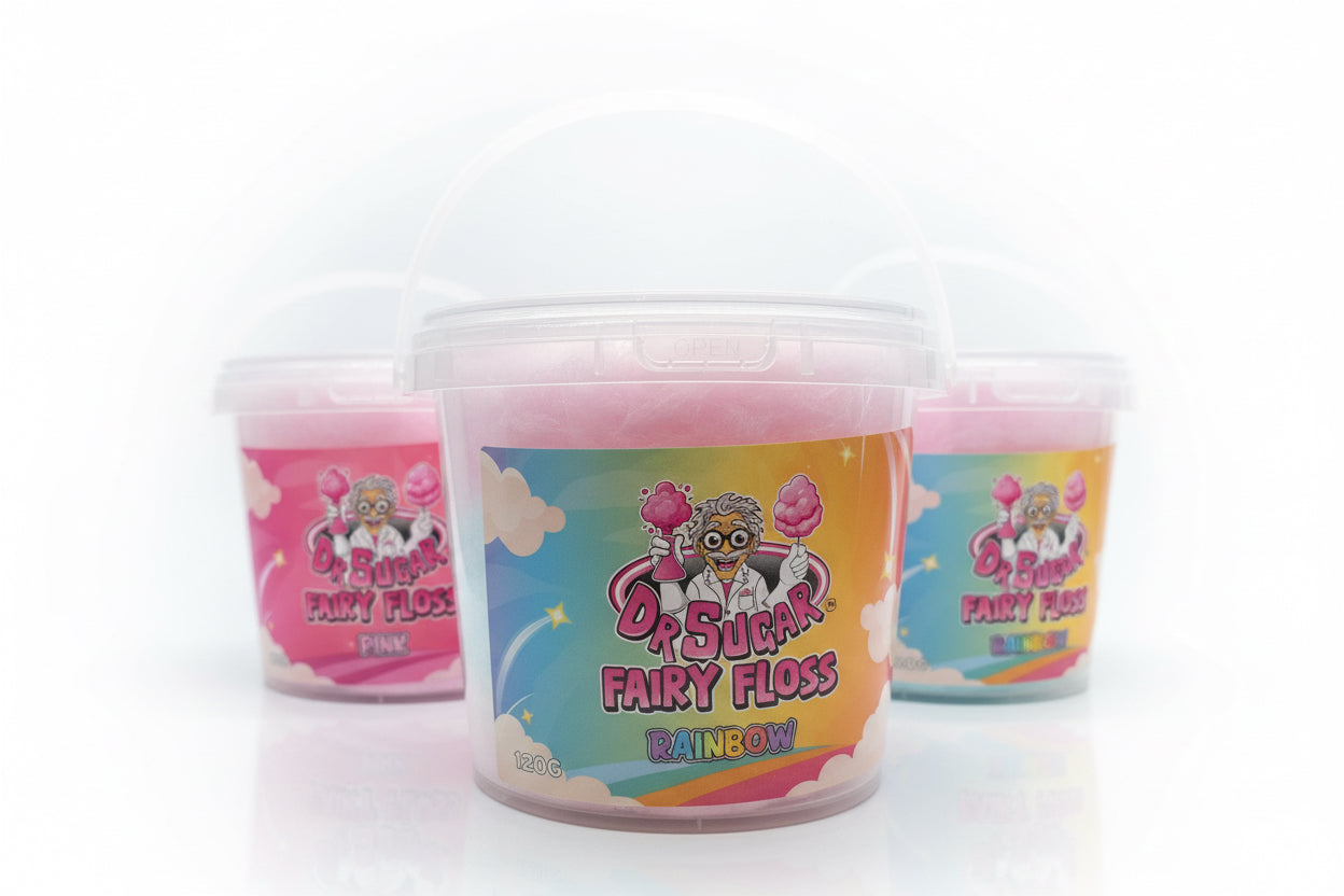 Dr Sugar Fairy Floss - 200g Tub – Tom's Confectionery Warehouse