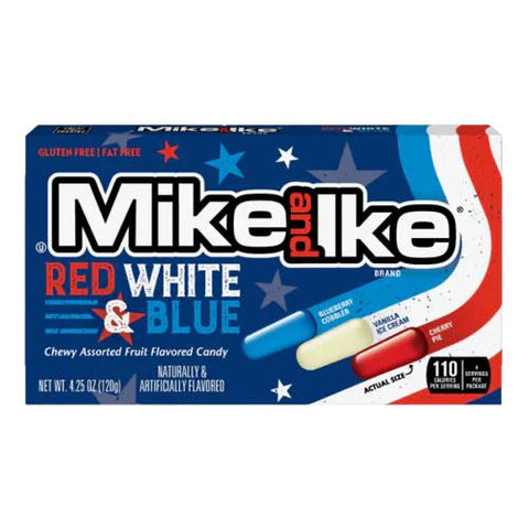 Mike and Ike - Red, White & Blue 120g – Tom's Confectionery Warehouse