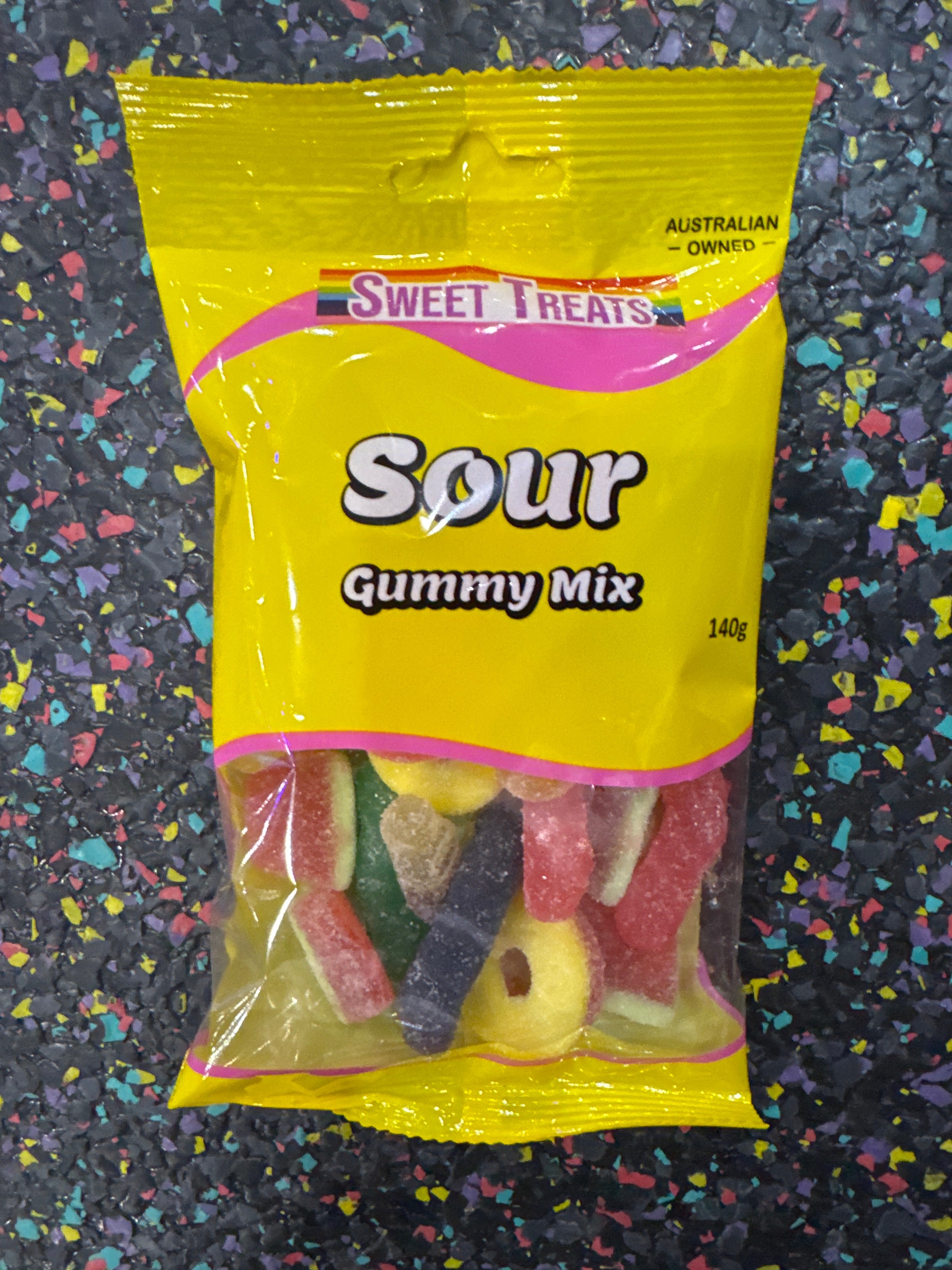 Sweet Treats Sour Gummy Mix 140g – Tom's Confectionery Warehouse
