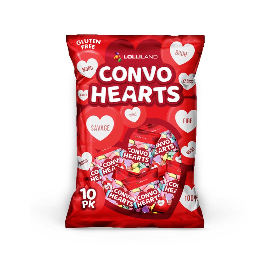 Convo Heart Multipack 20g x 10 – Tom's Confectionery Warehouse