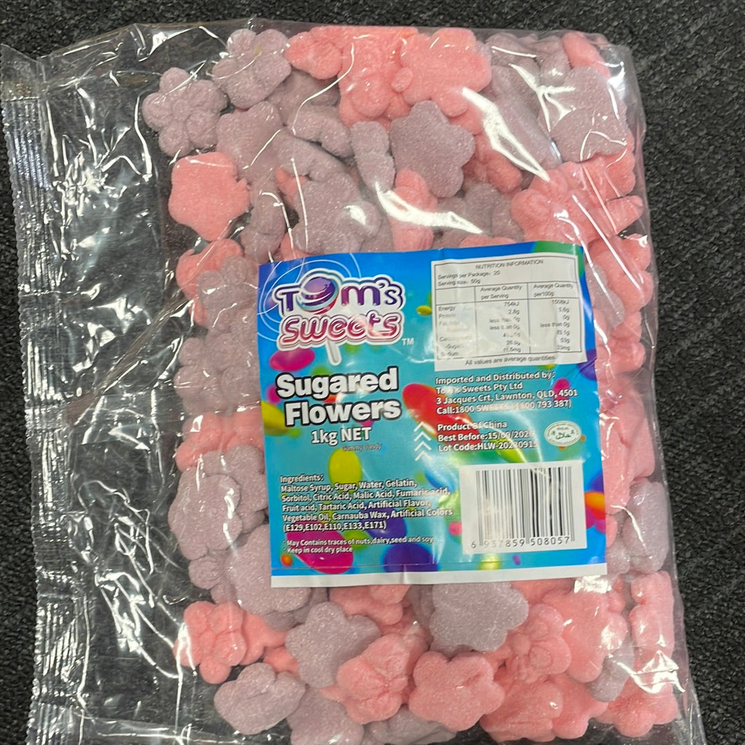 Tom's Sweets Sugared Flowers 1kg – Tom's Confectionery Warehouse