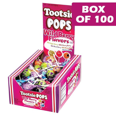 Tootsie Pops Wild Berry 100 – Tom's Confectionery Warehouse