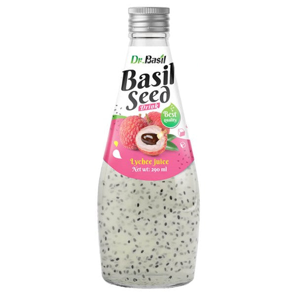 Dr. Basil Lychee 290ml – Tom's Confectionery Warehouse
