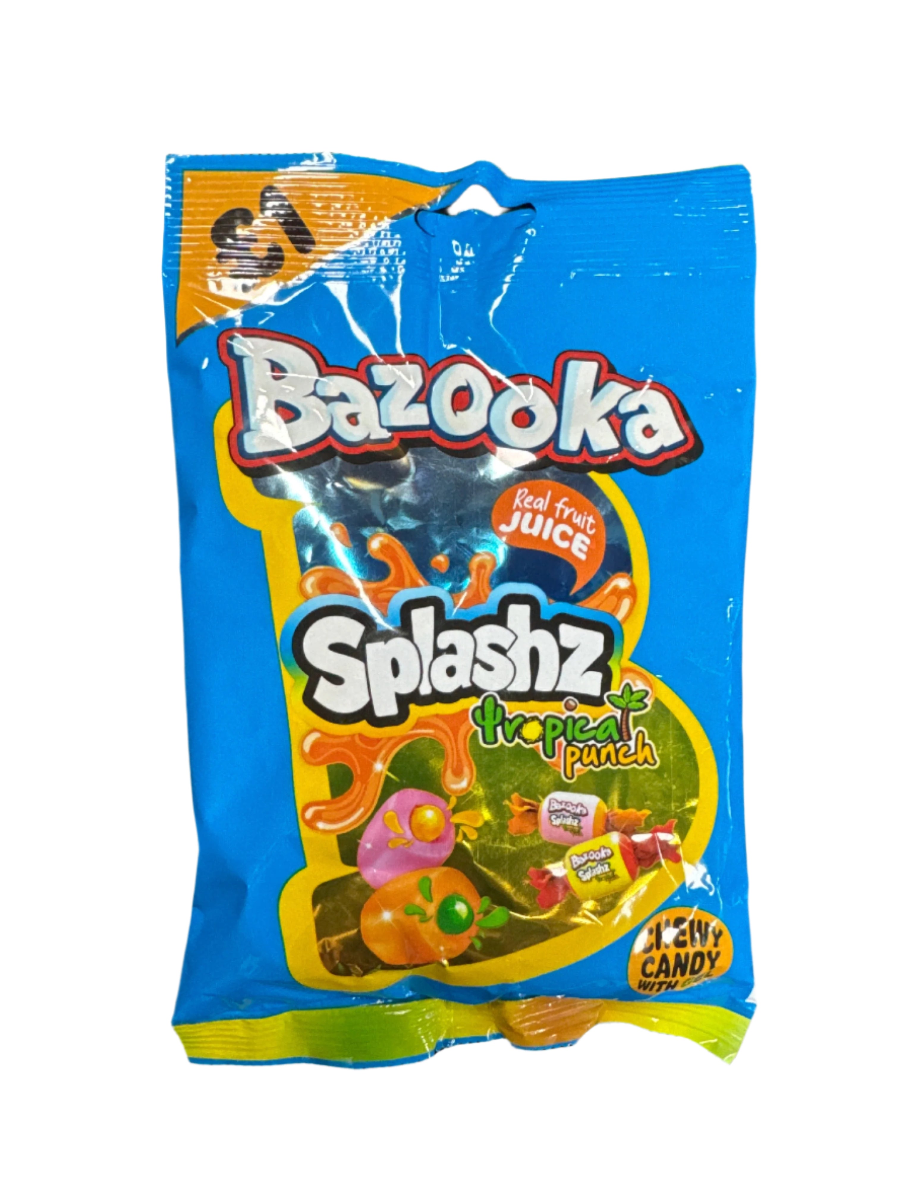 Bazooka Splashz Tropical Punch 120g – Tom's Confectionery Warehouse