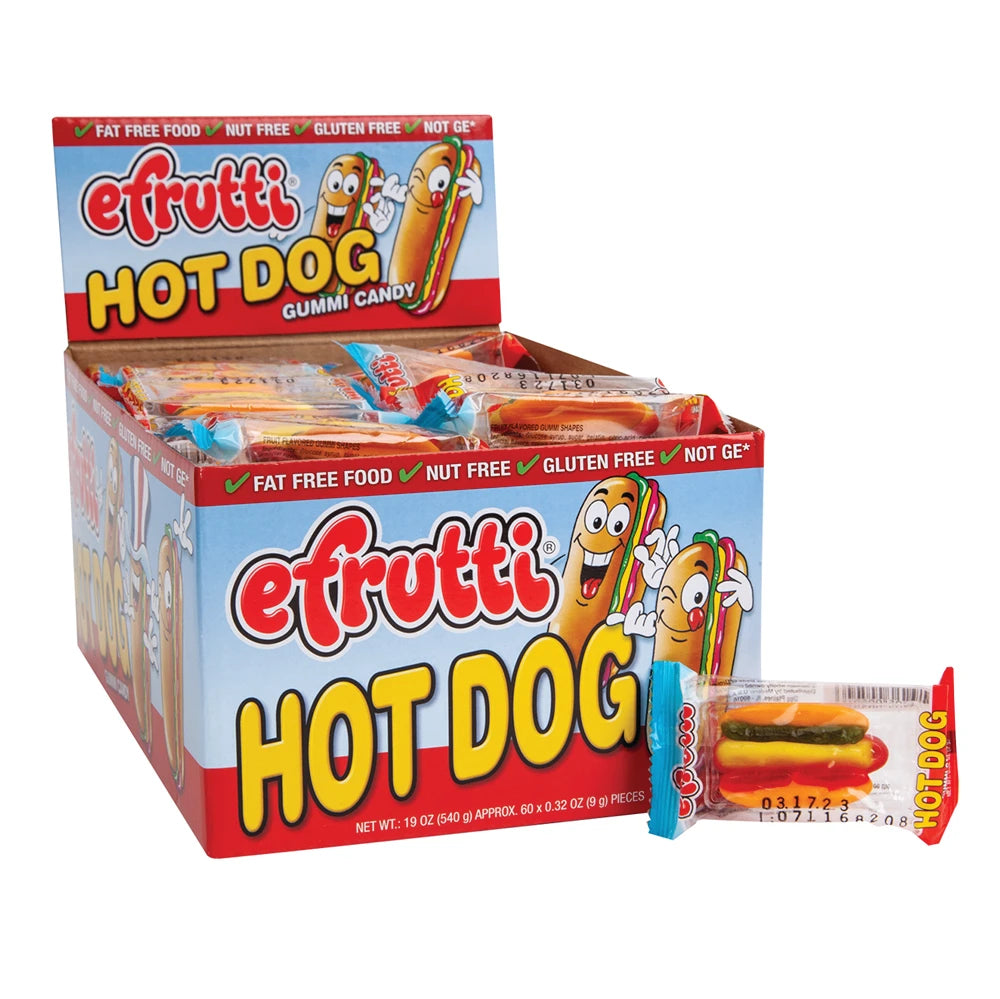efrutti Individually Wrapped Gummi Hot Dogs 0.32oz – Tom's ...