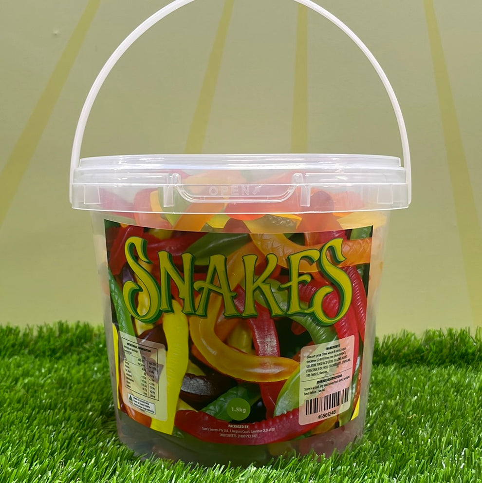 Bucket of Snakes 1.5kg – Tom's Confectionery Warehouse