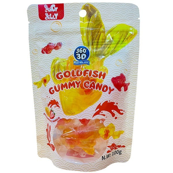 Juicy Jelly 3D Goldfish Gummy Candy 100g – Tom's Confectionery Warehouse