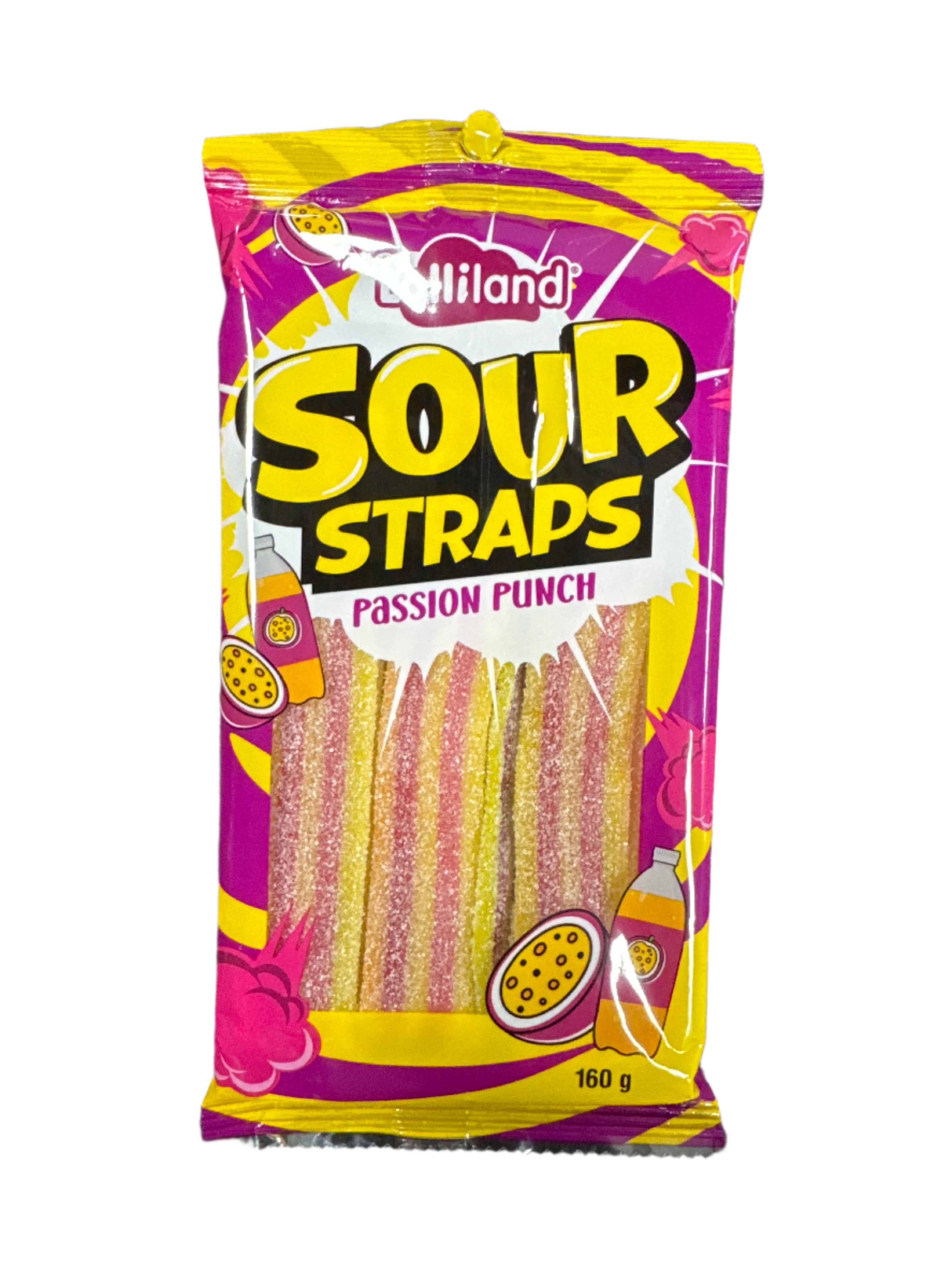 Sour Straps Passion Punch 160g – Tom's Confectionery Warehouse
