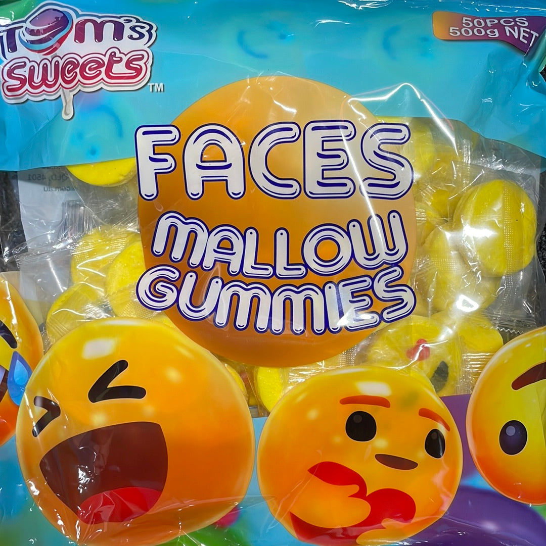 Tom’s Sweets - Face Mallow Gummies – Tom's Confectionery Warehouse