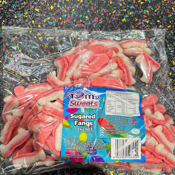 Tom's Sweets Sugared Fangs 1kg – Tom's Confectionery Warehouse