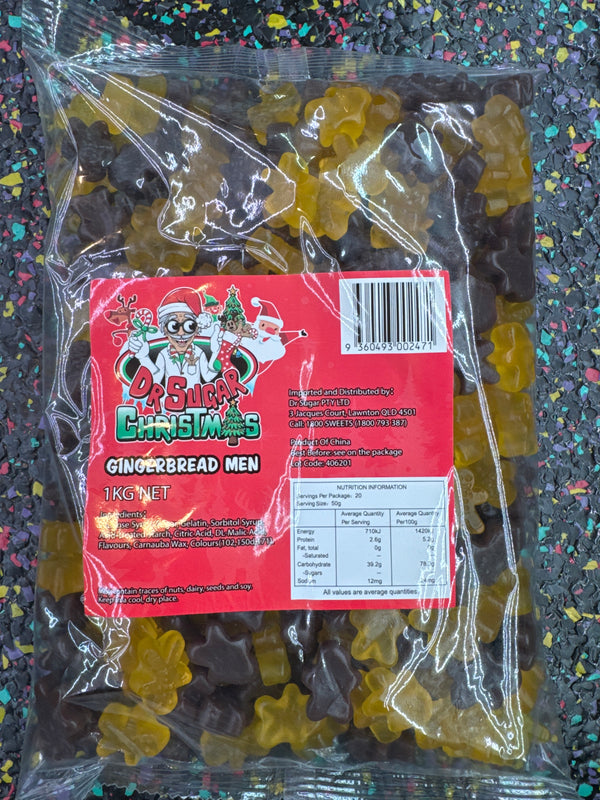 Dr. Sugar Gummy Gingerbread Man 1kg – Tom's Confectionery Warehouse