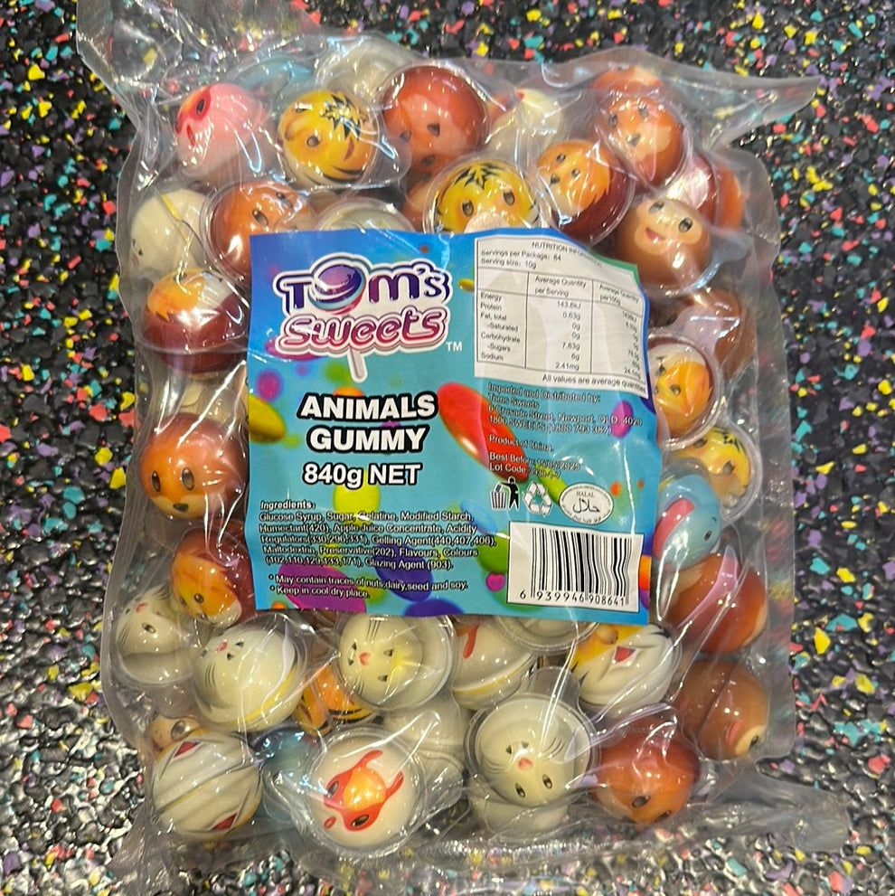 Tom’s Sweets Animals Gummy 840g – Tom's Confectionery Warehouse