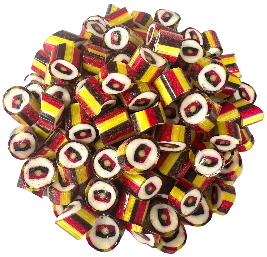Sticky - Aboriginal Flag Bag 100g – Tom's Confectionery Warehouse