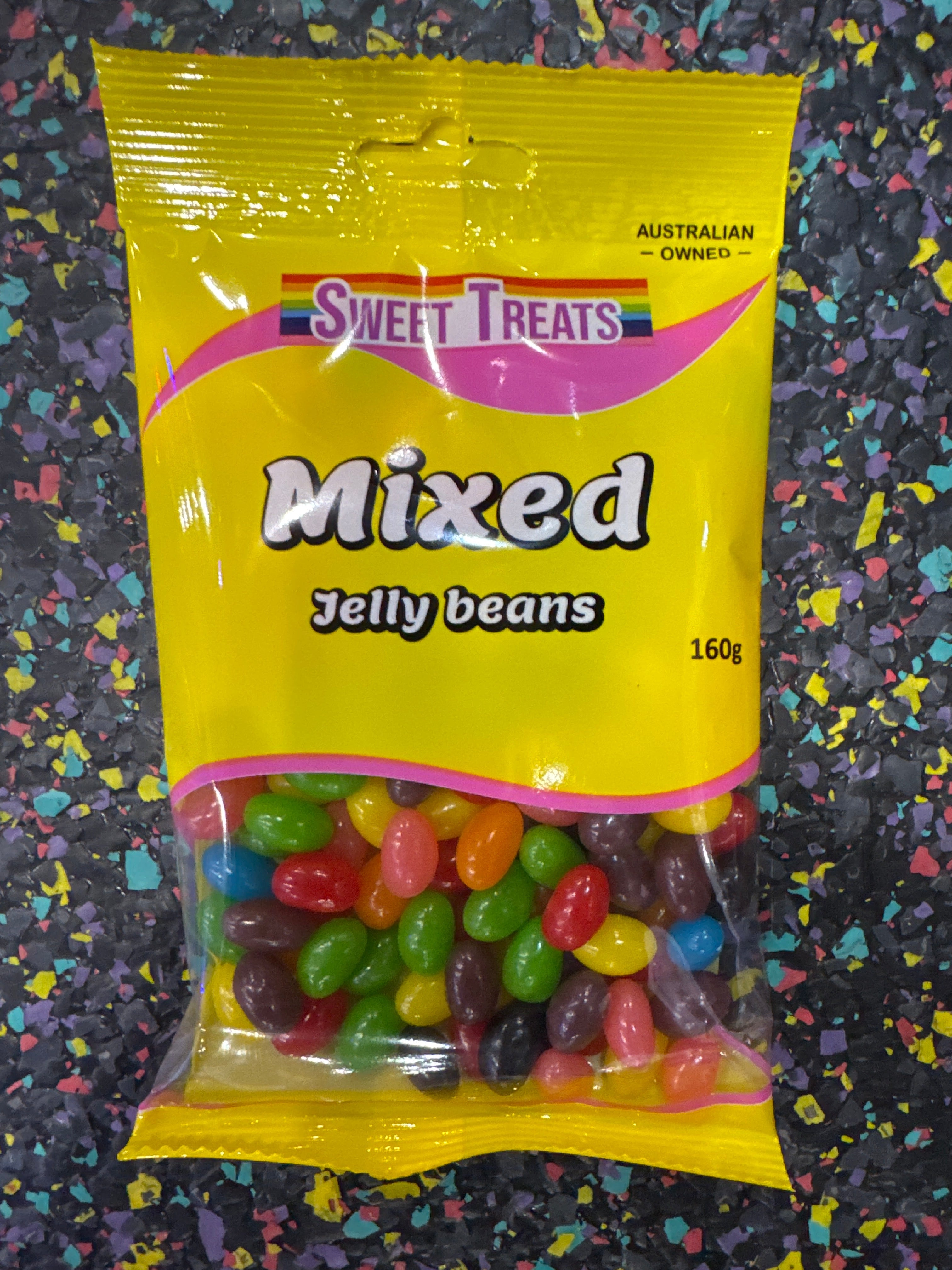 Sweet Treats Mixed jelly beans 160g – Tom's Confectionery Warehouse