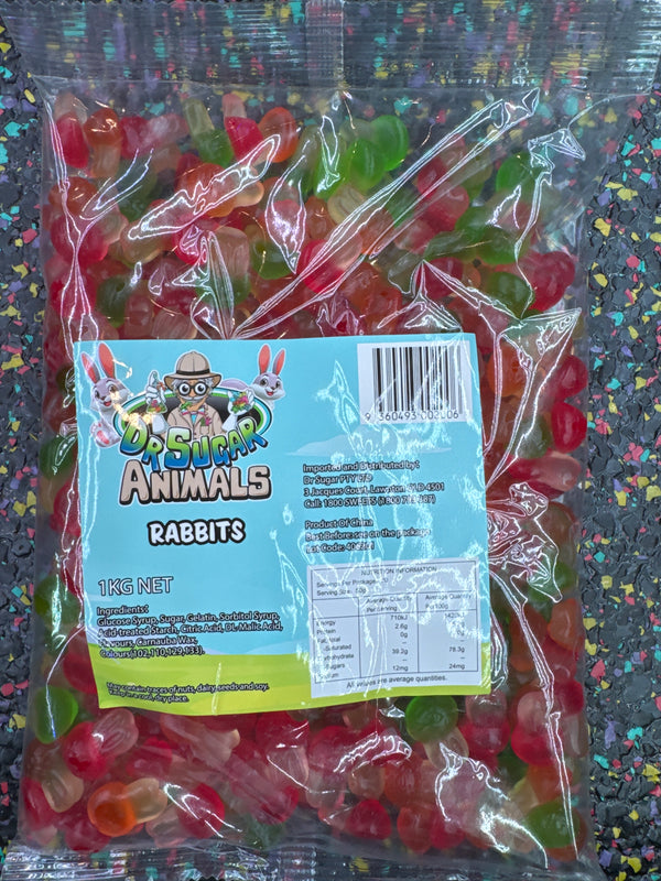 Dr. Sugar Gummy Rabbit 1kg – Tom's Confectionery Warehouse