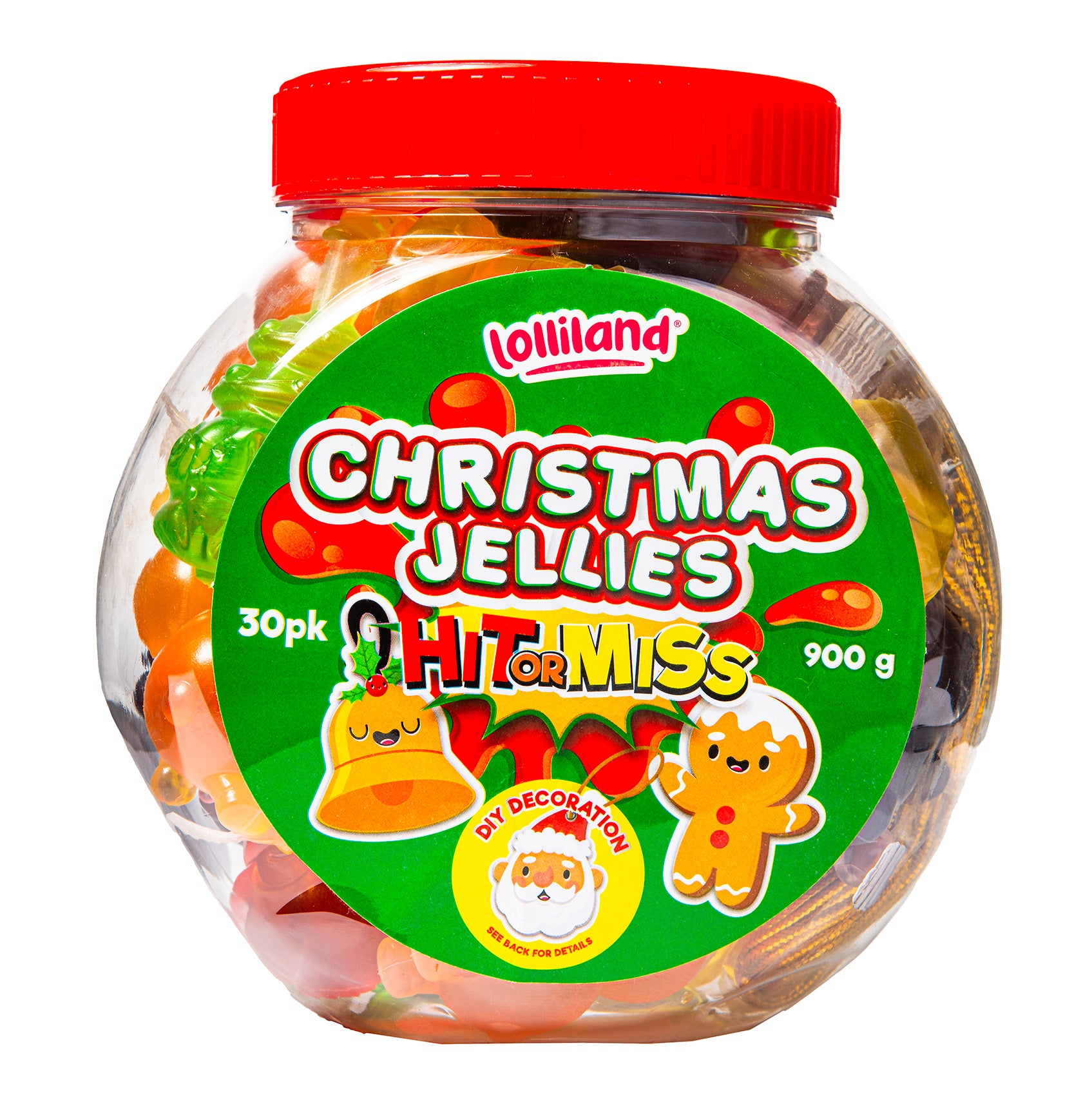 Lolliland Christmas Jelly Fruits 900g 30pk – Tom's Confectionery Warehouse