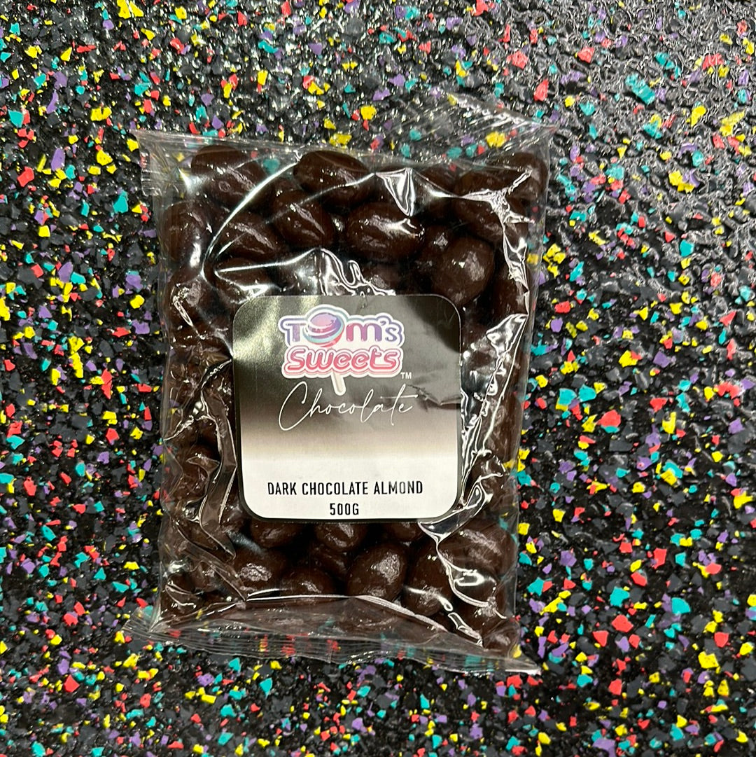 Tom’s Sweets milk, Choc, almond, dark 500g – Tom's Confectionery Warehouse