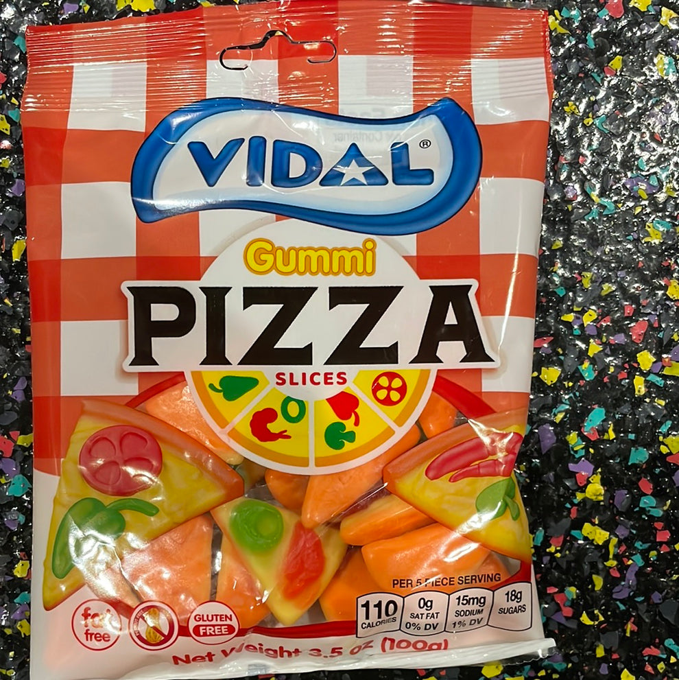 Vidal - Gummy Pizza Slices - 100g – Tom's Confectionery Warehouse