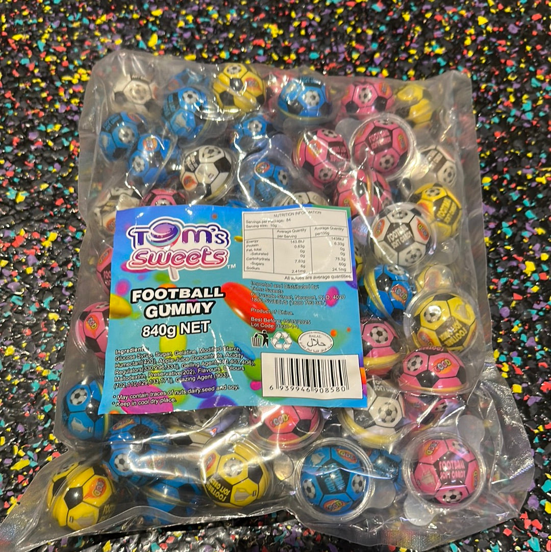 Tom’s Sweets Football Gummy 840g – Tom's Confectionery Warehouse