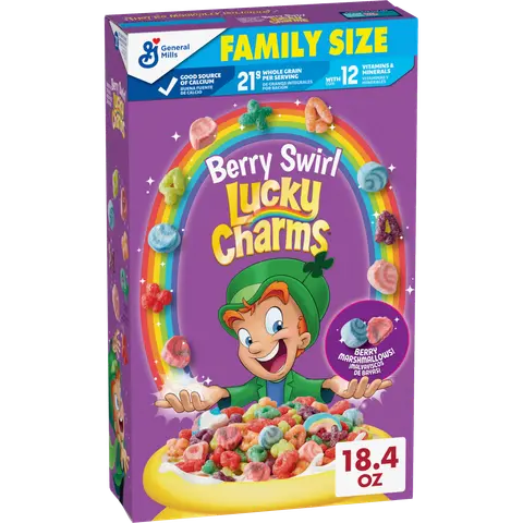 Lucky Charms Cereal Berry Swirl 297g – Tom's Confectionery Warehouse