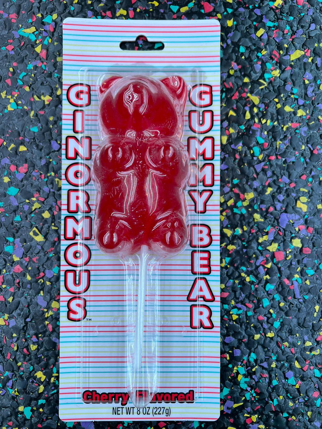 Tom's Sweets - Ginormous Gummy Bear Cherry 227g – Tom's Confectionery ...