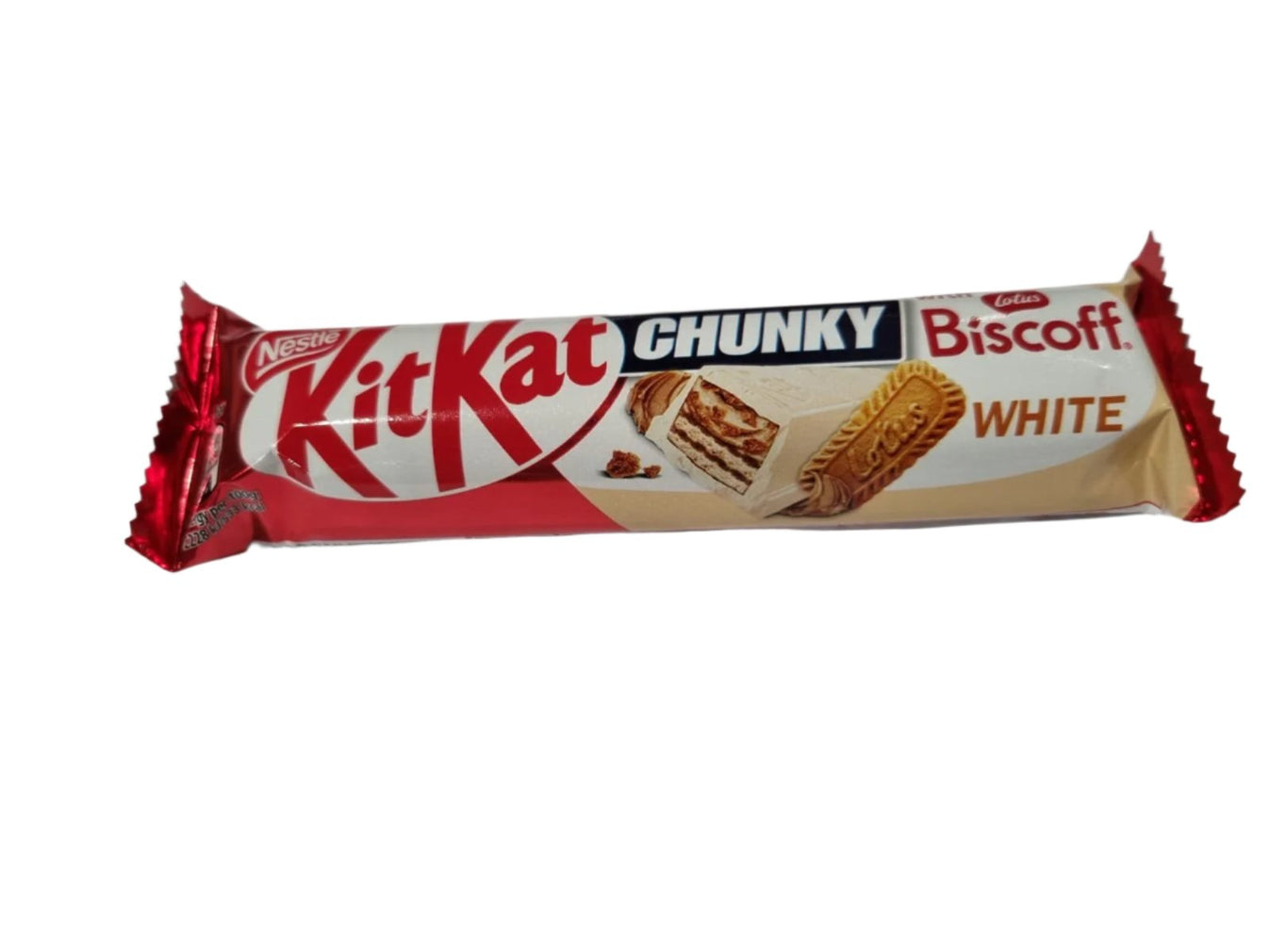 Kit Kat Chunky Biscoff White Chocolate 42g – Tom's Confectionery Warehouse