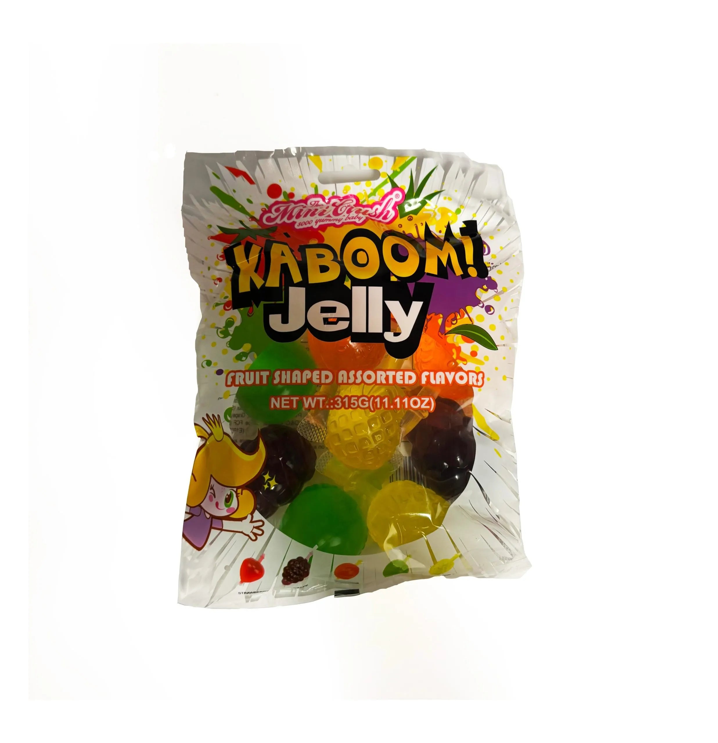 Kaboom Jelly Fruits 5pc Hangsell – Tom's Confectionery Warehouse