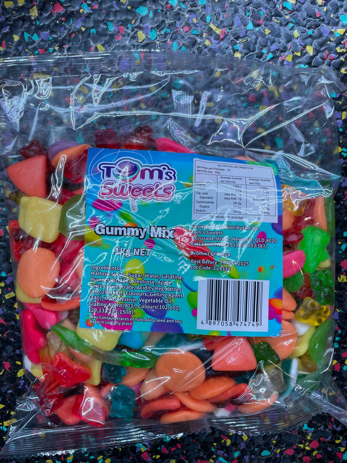 Tom’s sweets - Gummy Mix 1kg – Tom's Confectionery Warehouse