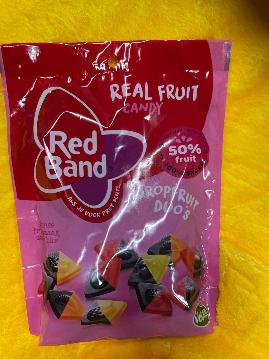 Red Band - Real Fruit Drop Fruit Duo's (Licorice and Fruit Sweets) 190 ...