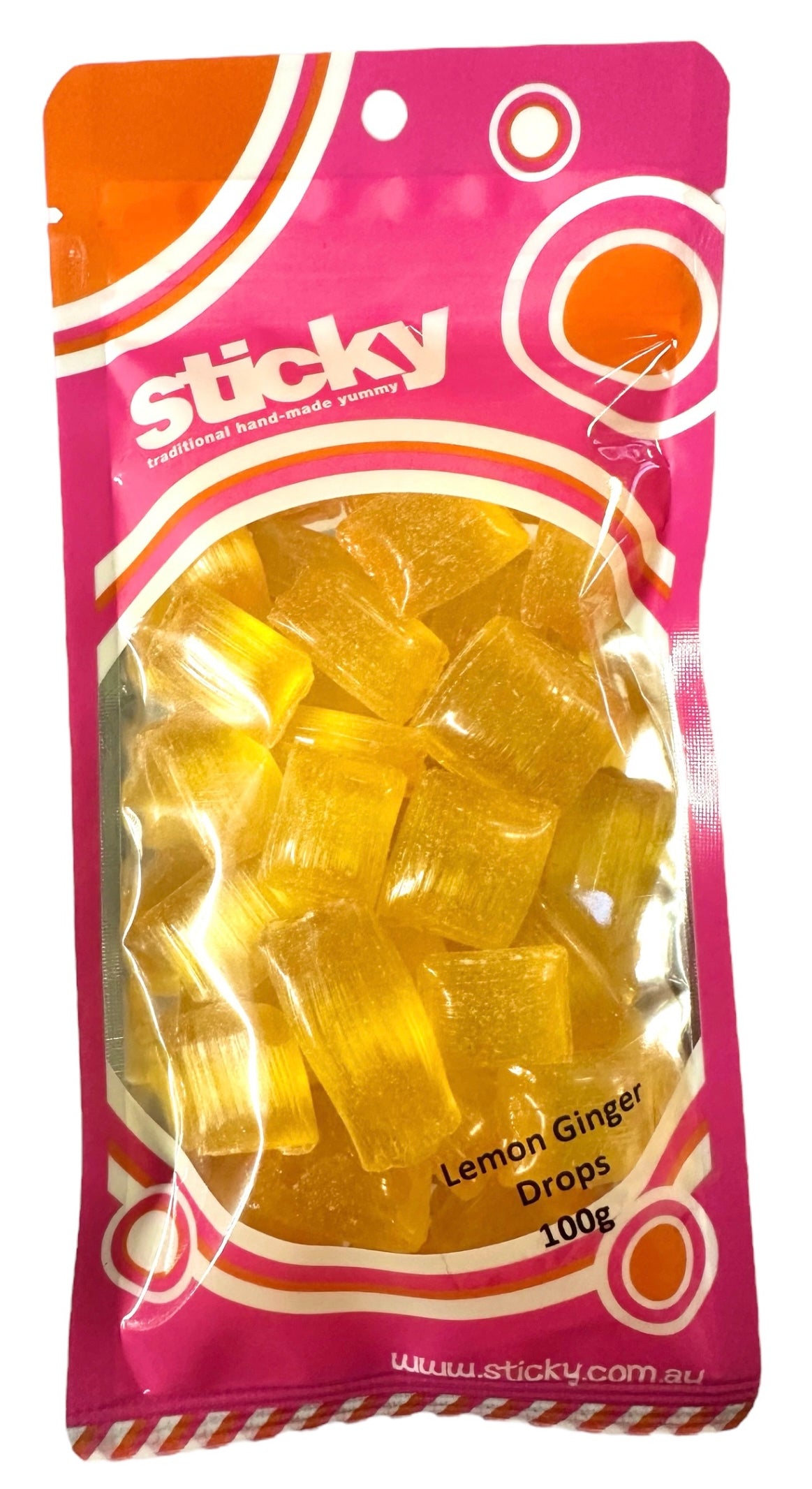 Sticky - Lemon Ginger Pillows Bag 100g – Tom's Confectionery Warehouse