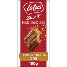 Lotus Biscoff Milk Chocolate tablet speculoos Creme 180g – Tom's ...