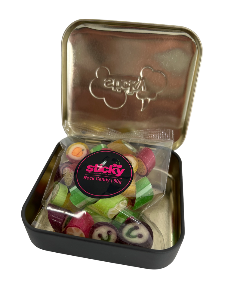 Sticky - Sticky Tin with 40g Fruit Mix – Tom's Confectionery Warehouse