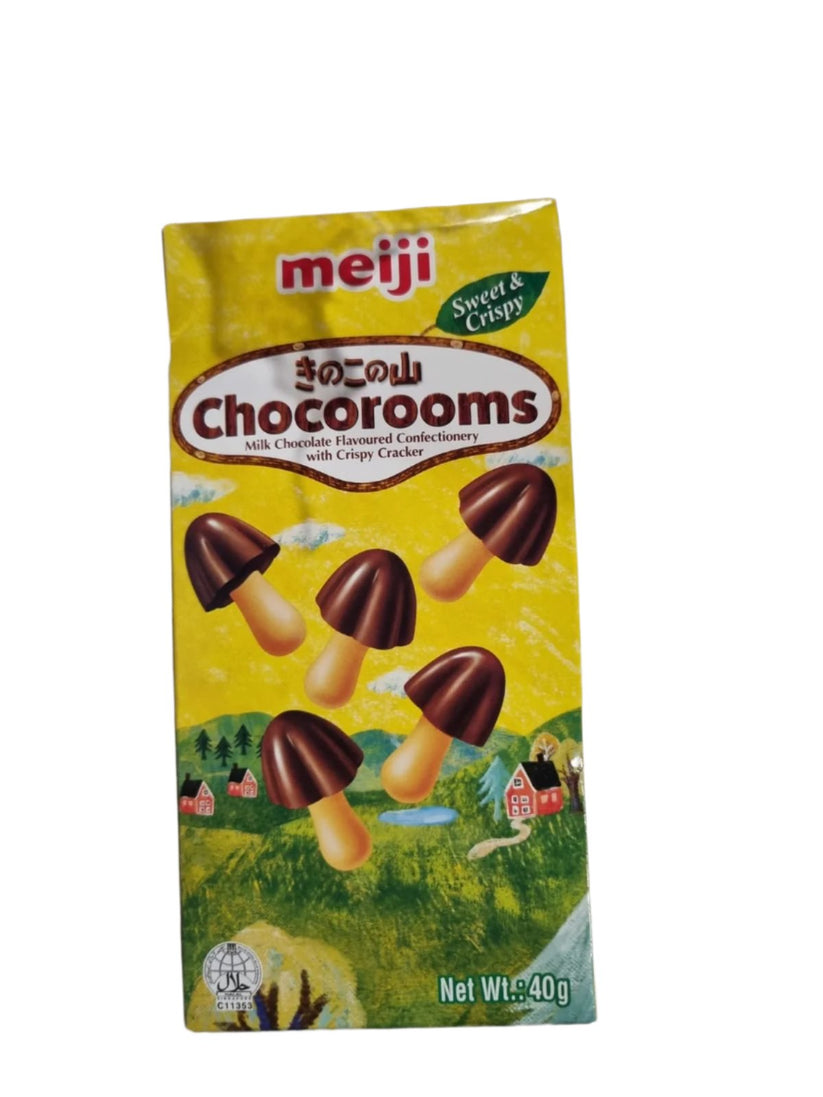 Meiji Chocorooms Milk Chocolate 40gr – Tom's Confectionery Warehouse