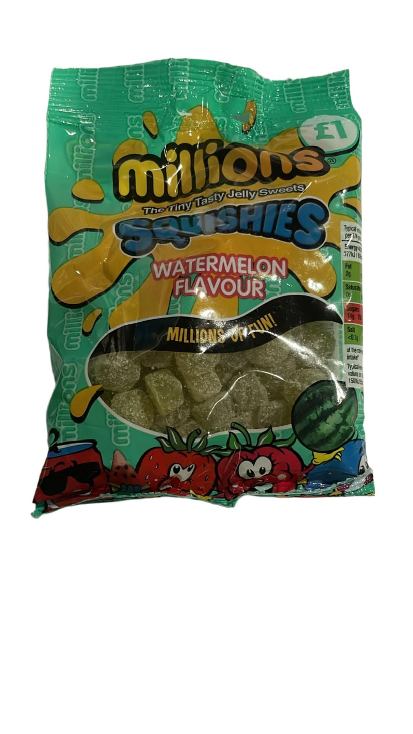 Millions Squishies Watermelon 120g – Tom's Confectionery Warehouse