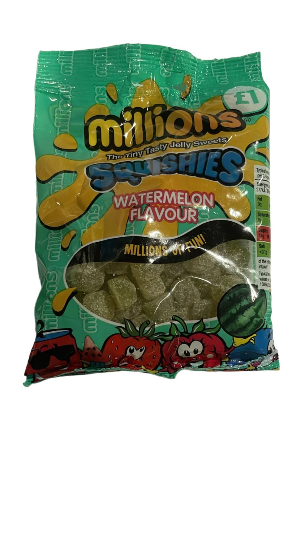 Millions Squishies Watermelon 120g – Tom's Confectionery Warehouse