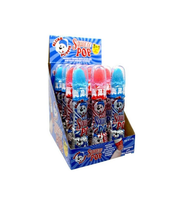 Slush Puppies Squeeze Pop 45g – Tom's Confectionery Warehouse