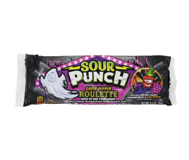 Sour Punch Ghost Pepper Roulette 91g – Tom's Confectionery Warehouse