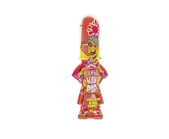 Lolliland Squeeze Man Pop 80g – Tom's Confectionery Warehouse