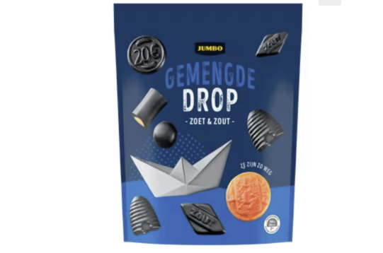 Dutch Jumbo - Gemengde Drop 350g – Tom's Confectionery Warehouse