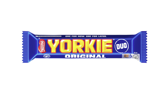 UK Nestle Yorkie Duo Original 72g – Tom's Confectionery Warehouse