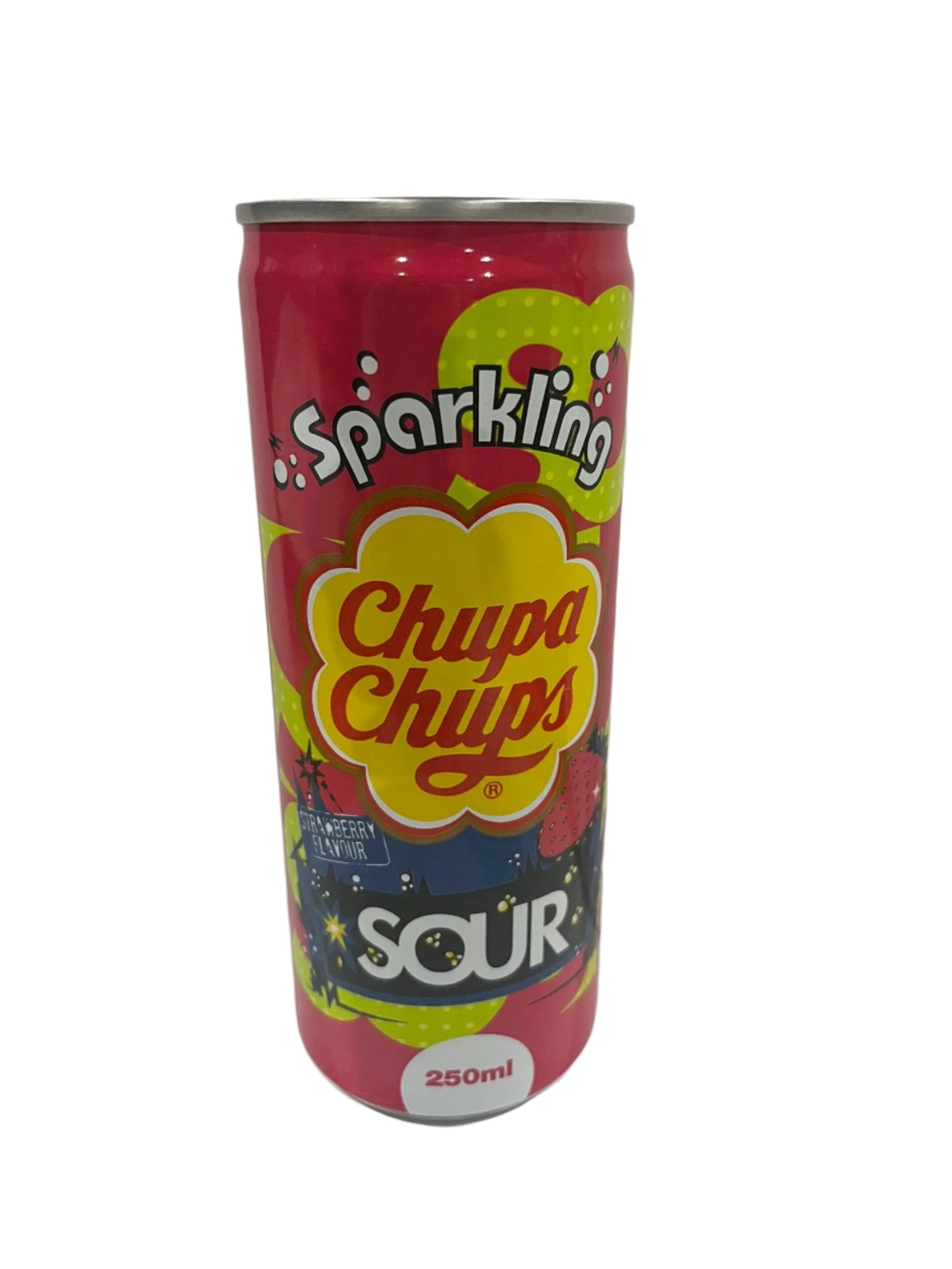 Chupa Chups Sparkling Sour Strawberry 250ml – Tom's Confectionery Warehouse