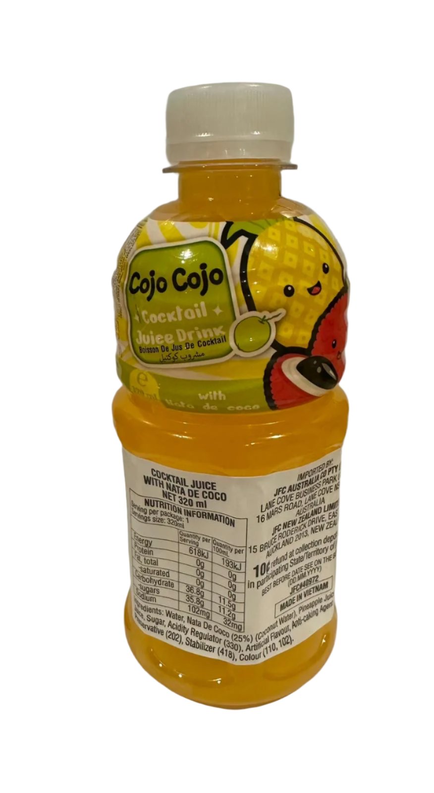 Cojo Cojo Cocktail Pineaple 320ml – Tom's Confectionery Warehouse