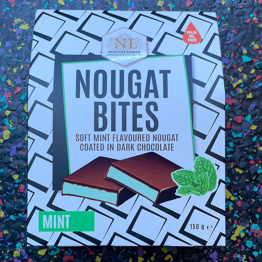 Nougat Limar Bites- Mint Dark Choc – Tom's Confectionery Warehouse