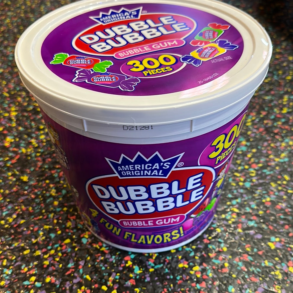 DUBBLE BUBBLE FUN FLAVOURS TUB 300pcs – Tom's Confectionery Warehouse