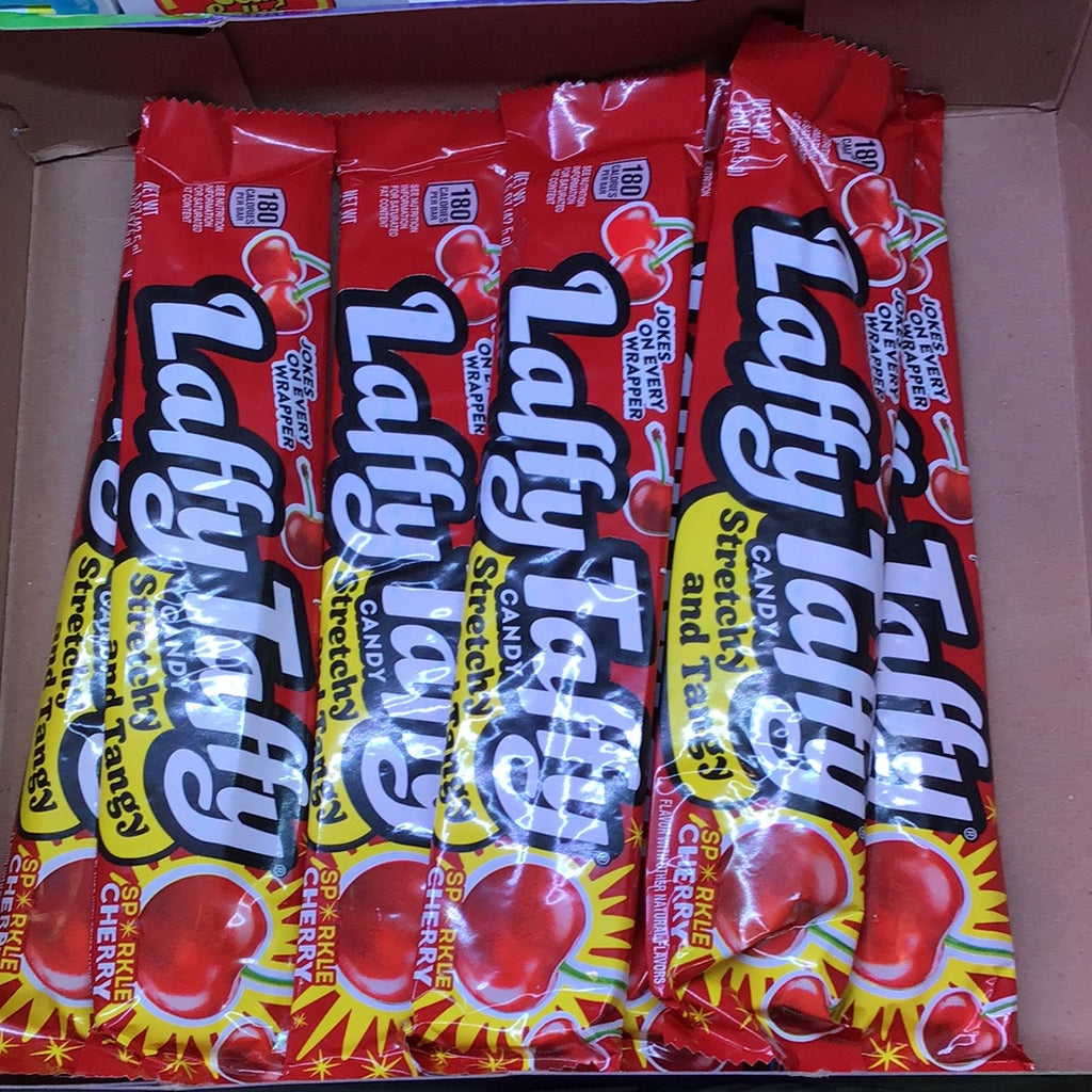 Wonka Laffy Taffy Chew Sparkle Cherry – Tom's Confectionery Warehouse